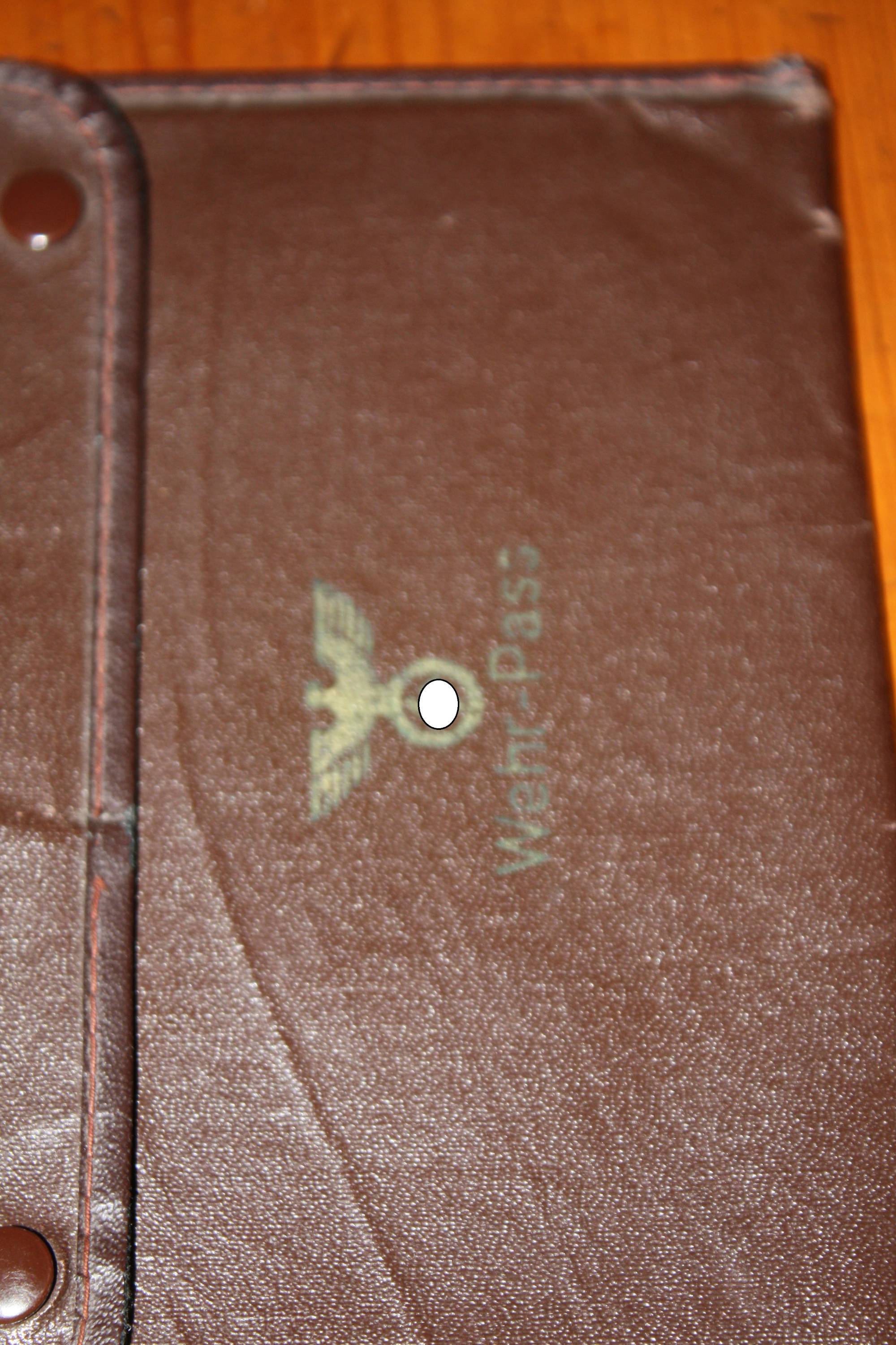 A German World War 2 original Wehrpass wallet